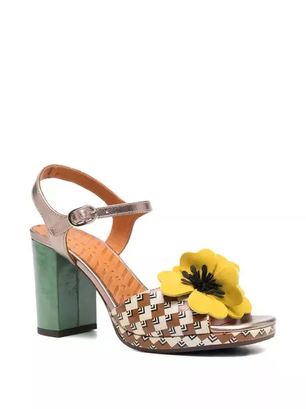 Chie Mihara Parlota Floral Leather Pumps