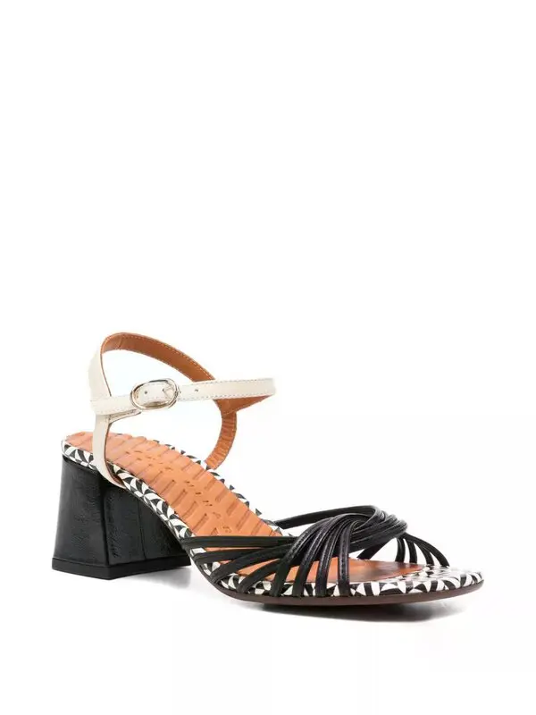 Chie Mihara Leske Strappy Leather Sandals - Black