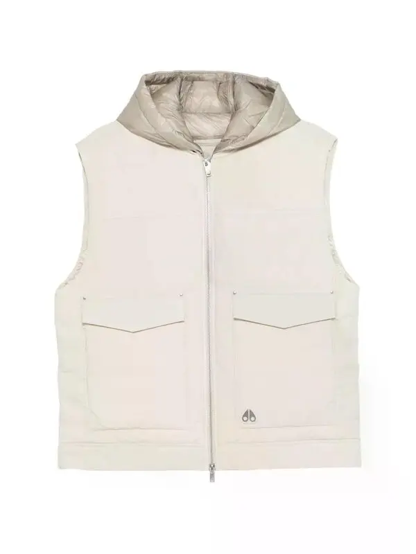 Moose Knuckles Logo-appliqué Gilet - Neutrals