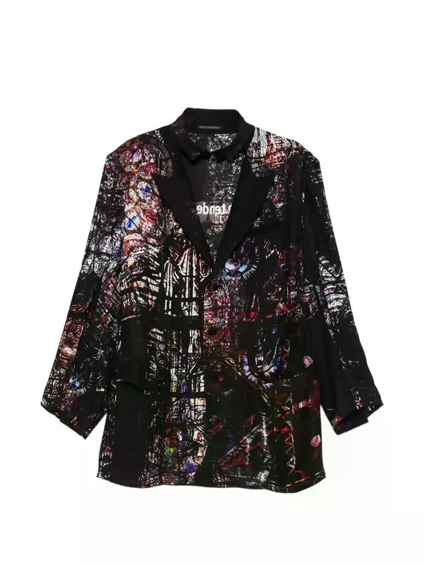 Yohji Yamamoto Logo-print Blazer