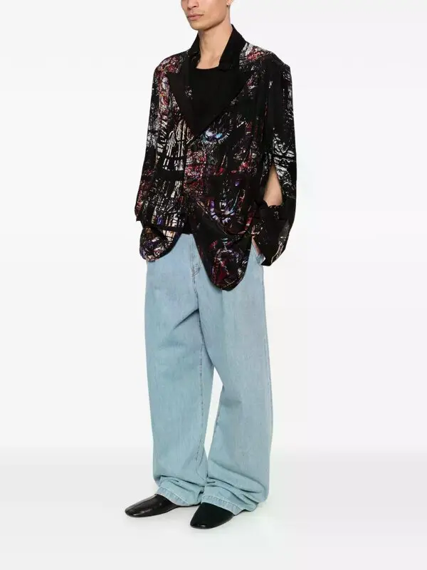 Yohji Yamamoto Logo-print Blazer
