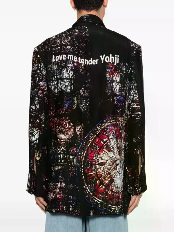 Yohji Yamamoto Logo-print Blazer
