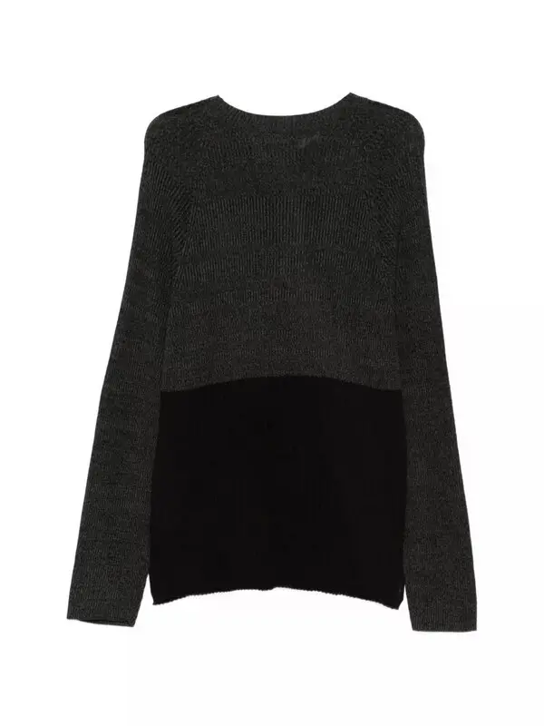Yohji Yamamoto Colour-block Knit Sweater
