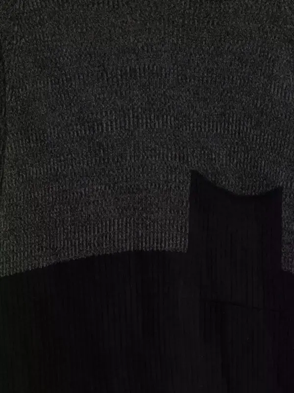 Yohji Yamamoto Colour-block Knit Sweater