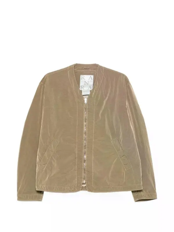 RANRA V-neck Jacket - Neutrals