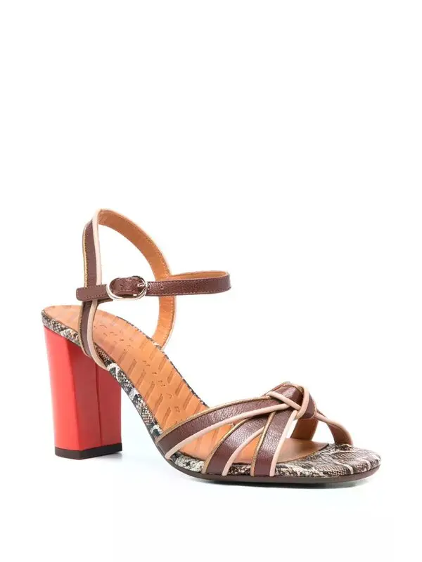 Chie Mihara Ballah Knotted Leather Sandals - Brown