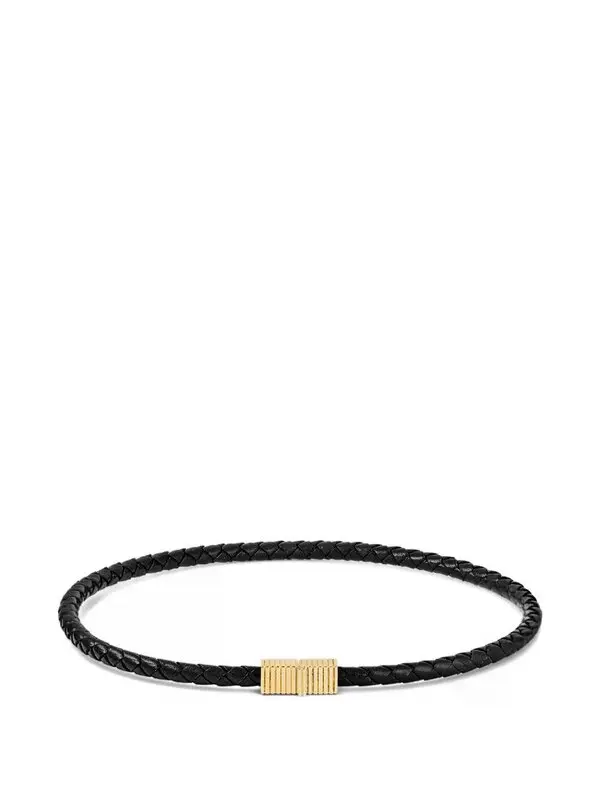 IVI Braided Joia Leather Necklace - Gold