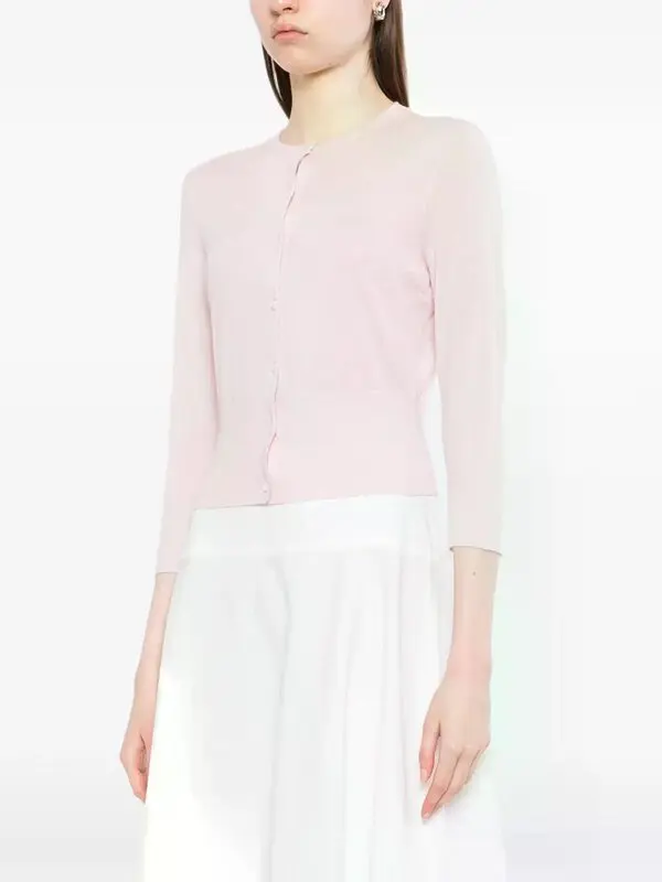 N.peal Darcie Cropped Cardigan - Pink