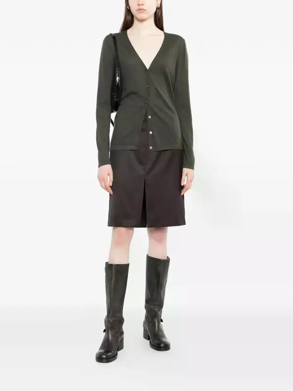 N.peal V-neck Cardigan - Green