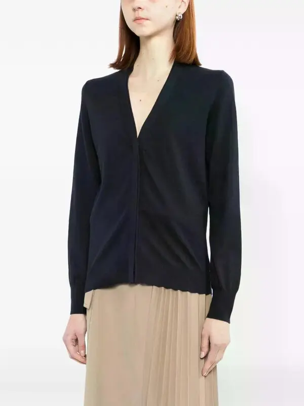 N.peal Long-sleeve V-neck Cardigan