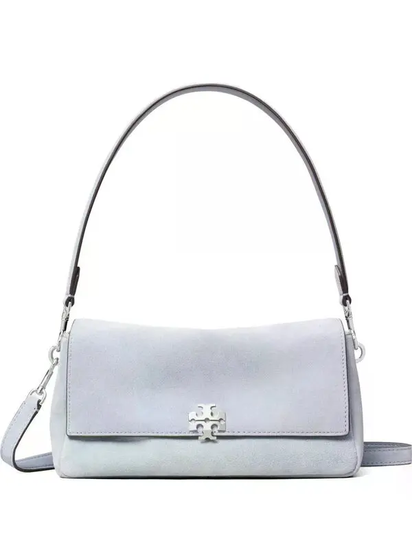 Tory Burch Small Charlie Suede Shoulder Bag - Blue