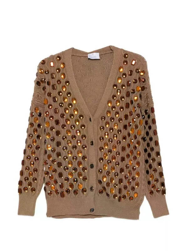 Giuseppe Di Morabito Embellished Cable-knit Cardigan