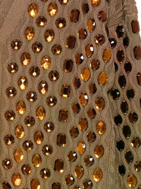 Giuseppe Di Morabito Embellished Cable-knit Cardigan