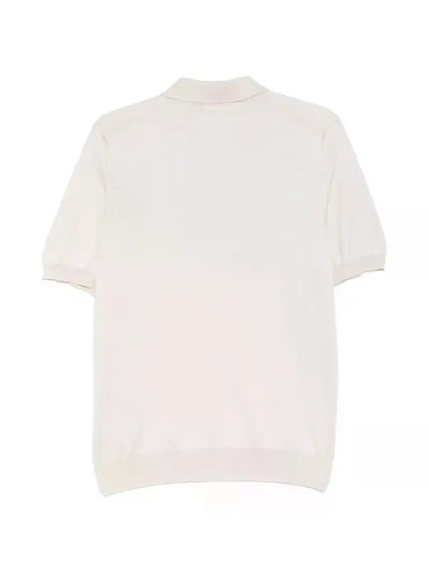 FAY Buttoned Polo Shirt - Neutrals