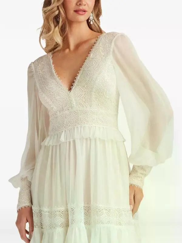 Tadashi Shoji Ruffled Lace Dress