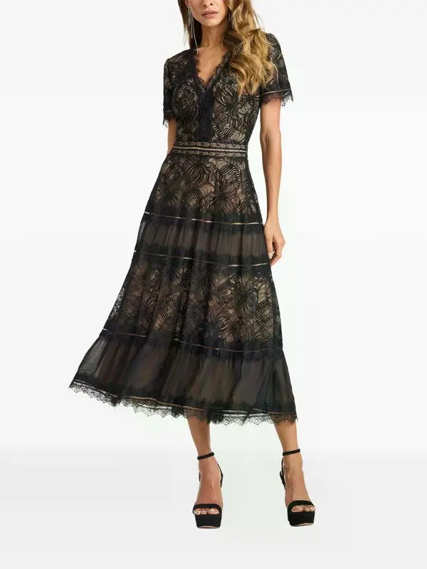Tadashi Shoji Lace Tiered Dress