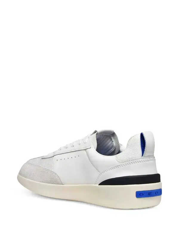 Geox Suede Panel Sneakers - White