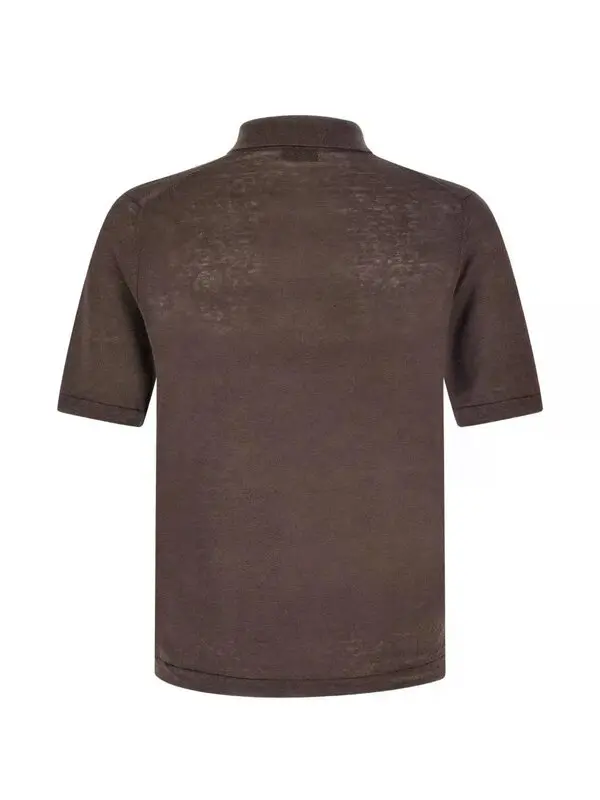 BALLANTYNE Argyle-pattern Short-sleeve Polo Shirt