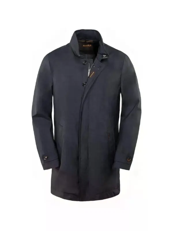 MOORER Hooded Duster Coat - Grey