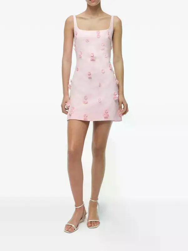 Simkhai Cailinn Floral-appliqué Dress - Pink