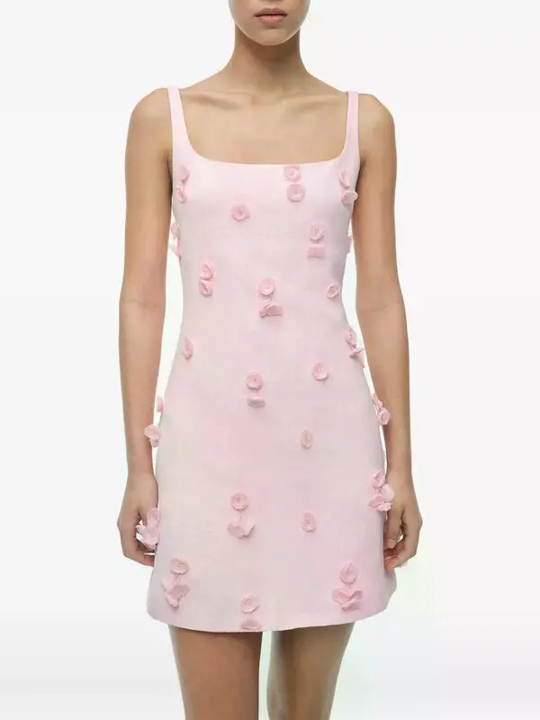 Simkhai Cailinn Floral-appliqué Dress - Pink