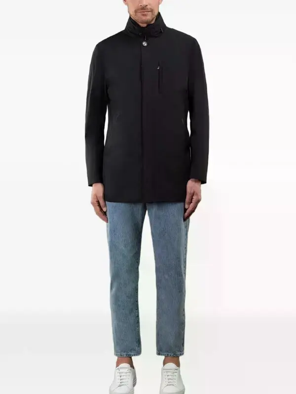 MOORER Technical Fabric Coat With Detachable Hood