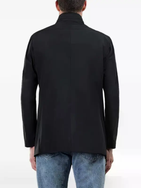 MOORER Technical Fabric Coat With Detachable Hood