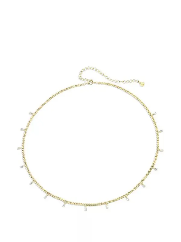 Shay Baguette Drop Baby Link Necklace - Gold