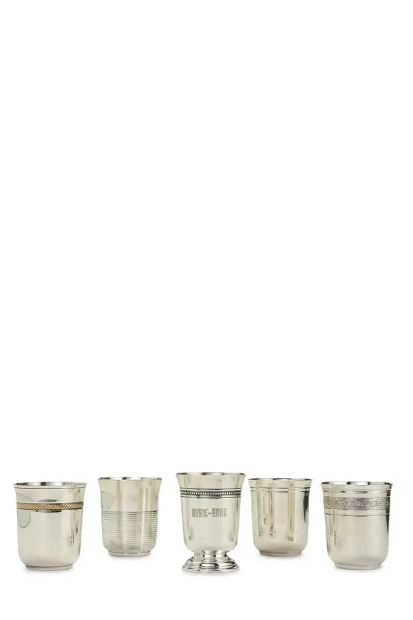 VINTAGE TABLEWARE Metal Set Of Cups