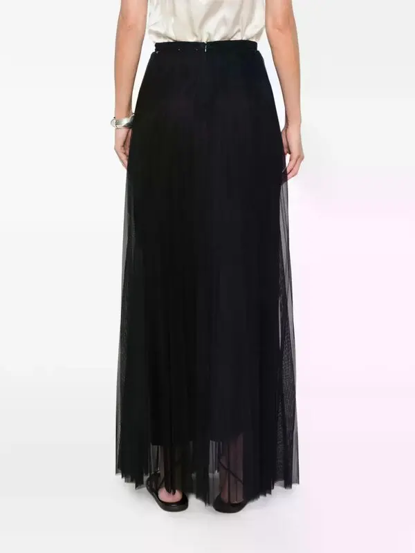 FORTE_FORTE A-line Maxi Skirt - Black