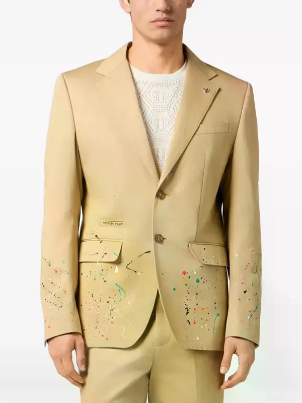 Philipp Plein Paint-splash Blazer