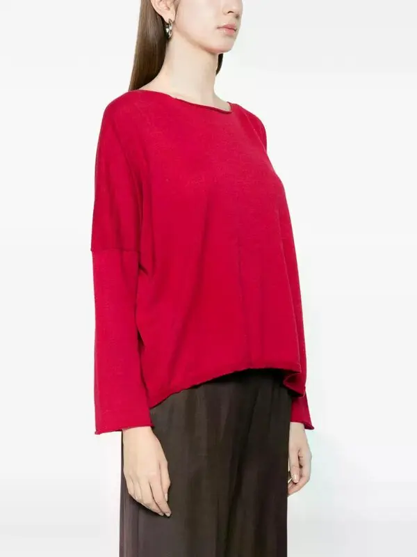 BEYOU Boat-neck Top - Red