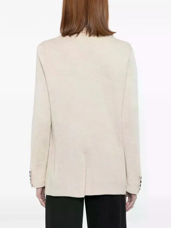N.peal Notched Lapel Single-breasted Blazer