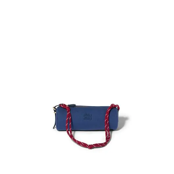 Miu Miu Gabardine Pouch - Indigo/amaranth