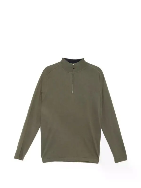 N.peal Salcombe Half Zip Sweater - Green