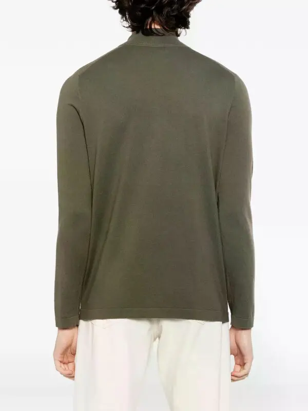 N.peal Salcombe Half Zip Sweater - Green
