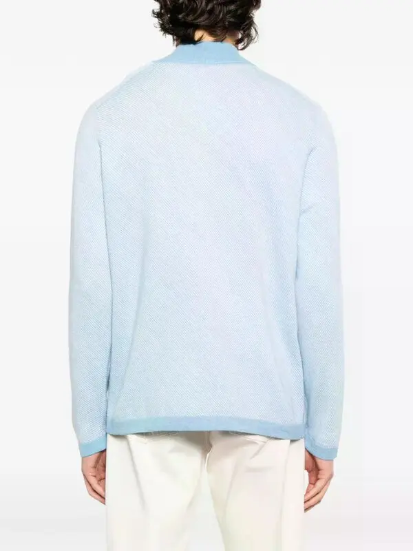 N.peal Salcombe Half Zip Sweater - Blue