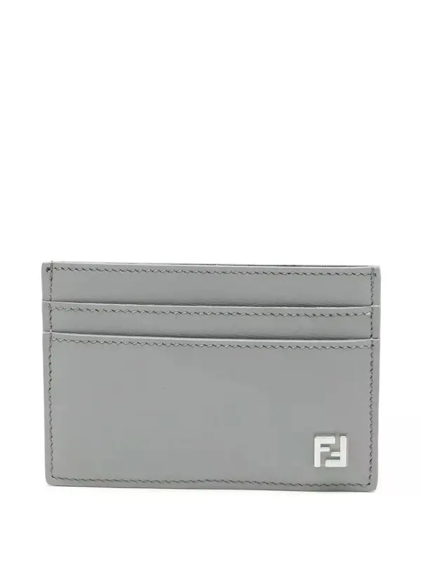 Fendi Ff-motif Cardholder - Grey