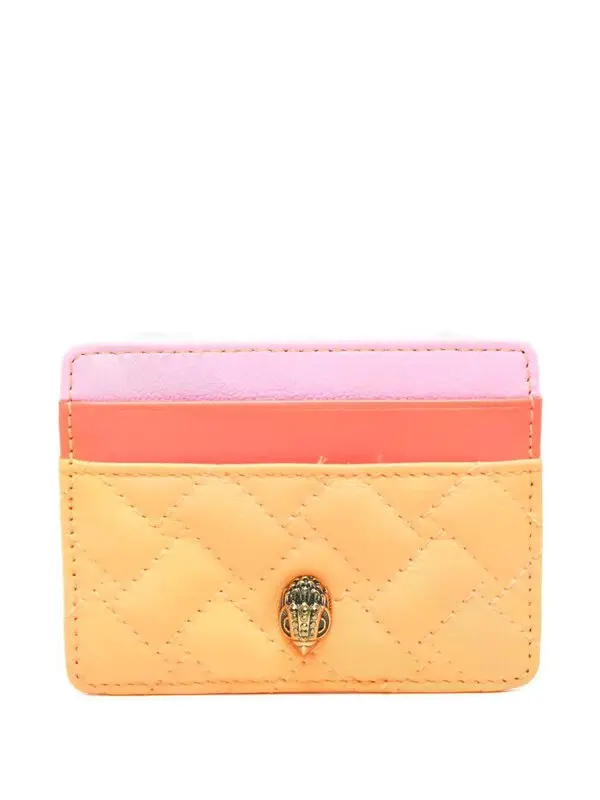 Kurt Geiger Quilted Card Holder - Orange