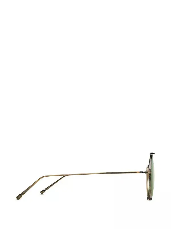 Matsuda Brow Bar Round Sunglasses