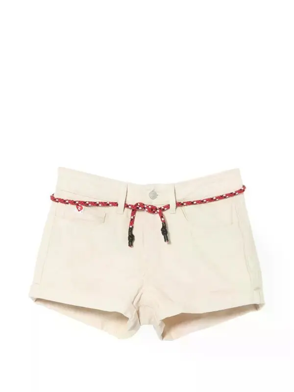 AAPE BY *A BATHING APE Belted Cuffed Shorts - Neutrals