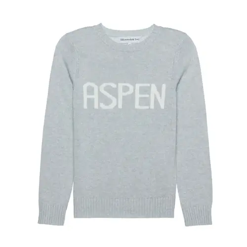ELLSWORTH + IVEY Aspen Crewneck Sweater - Grey