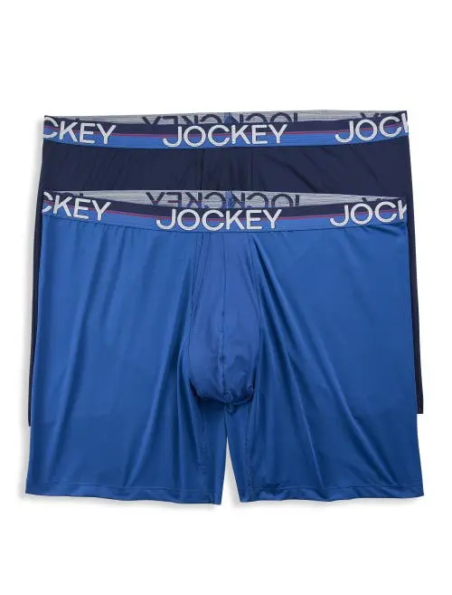 JOCKEY Big & Tall 2-pk Infinite Cool Boxer Briefs V2 - True Navy