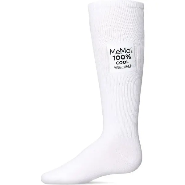 MEMOI Cool Knee-high Socks - White