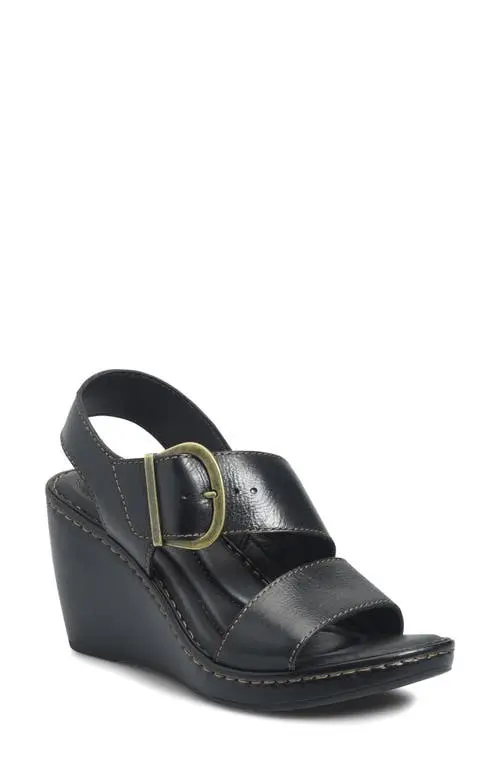 BØRN Sapphire Platform Slingback Sandal - Black