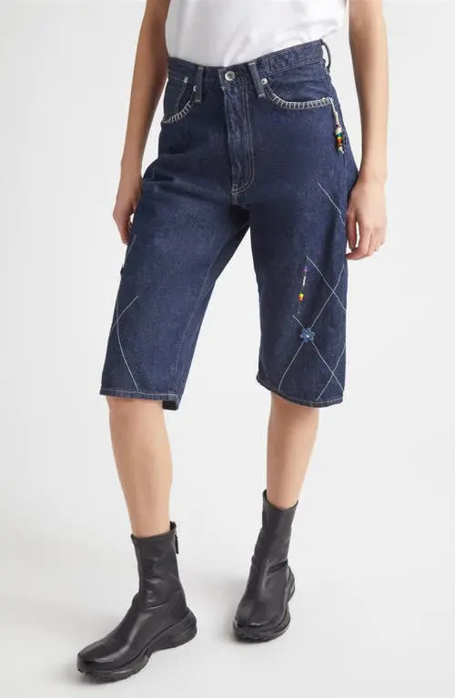 KURO Handscape Denim Bermuda Shorts