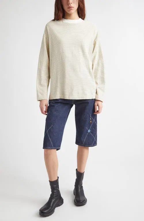 KURO Handscape Denim Bermuda Shorts