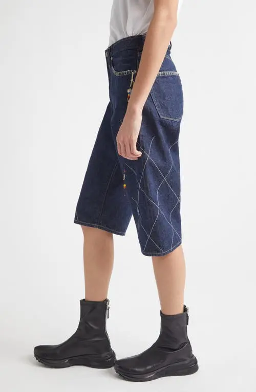 KURO Handscape Denim Bermuda Shorts
