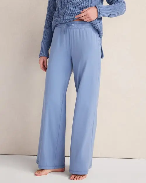 HAVEN WELL WITHIN Balance Drawstring Wide Leg Pants - Lake
