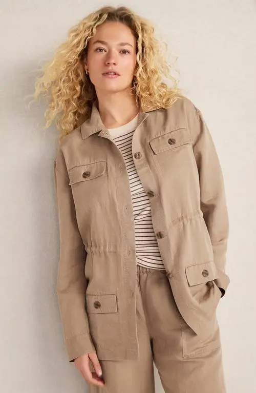 HAVEN WELL WITHIN Linen-blend Dobby Jacket - Rope